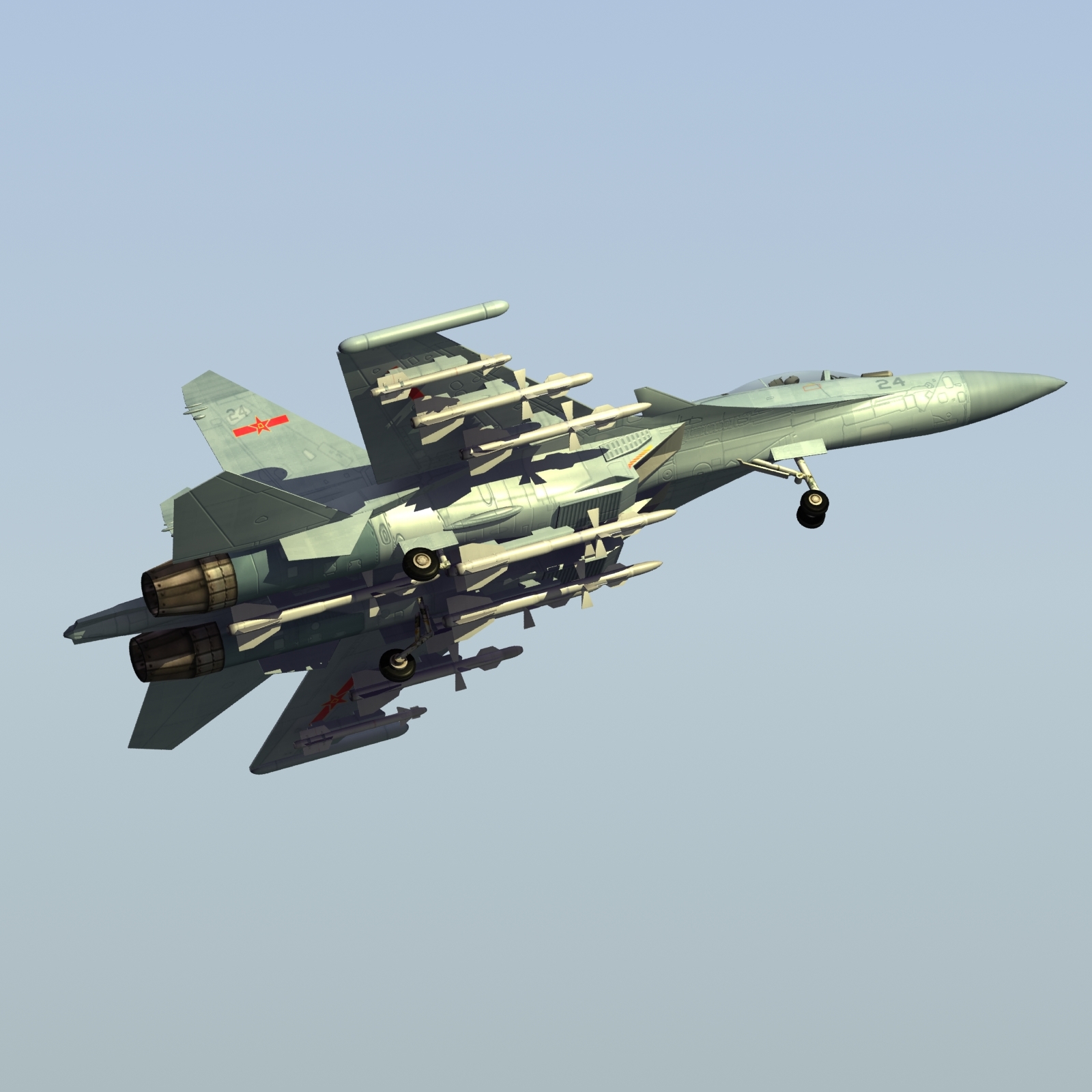 shenyang j15 flying shark 3d model
