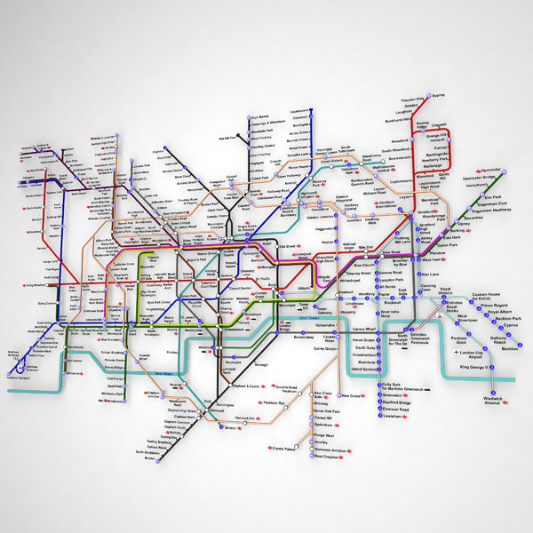 3d london underground model