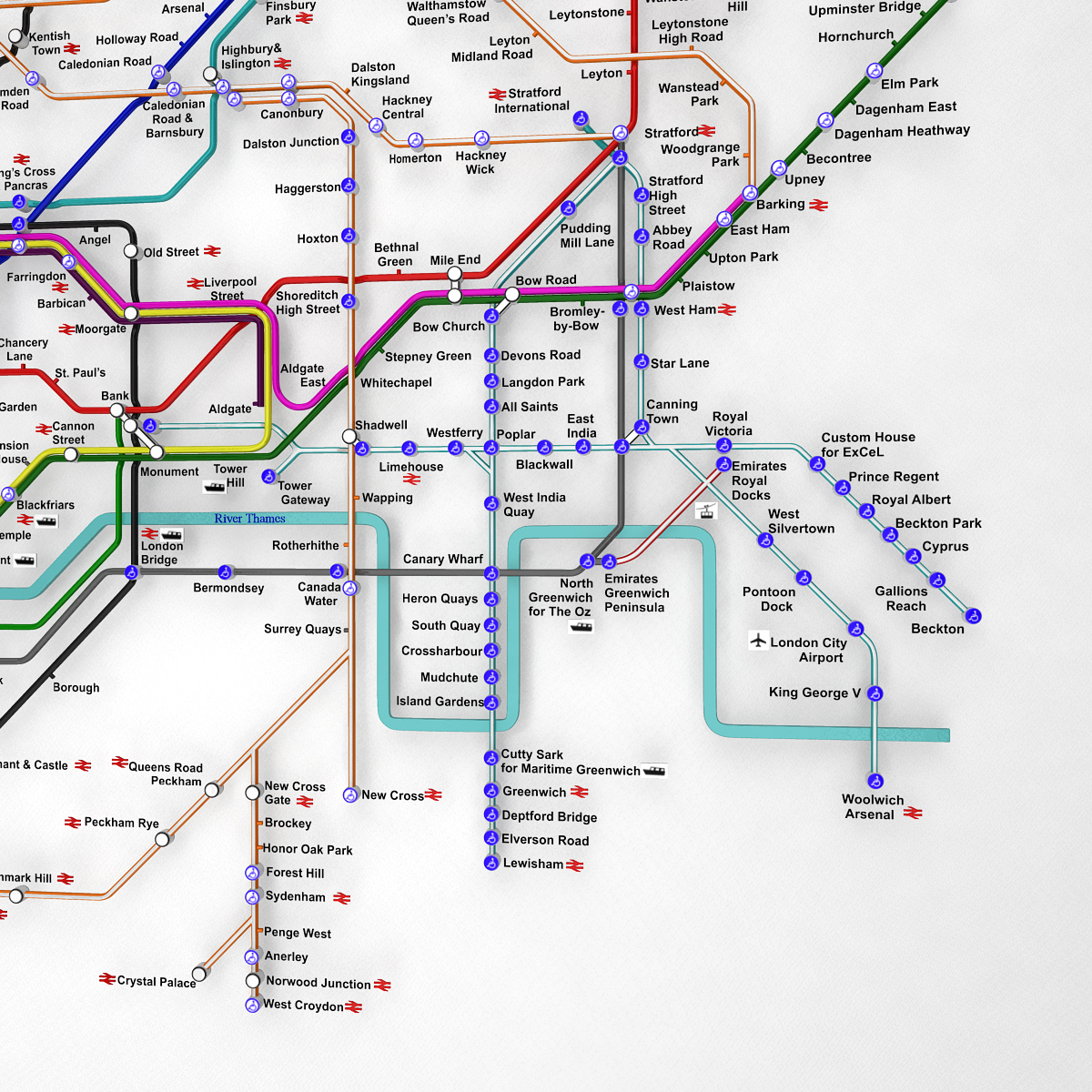 3d london underground model