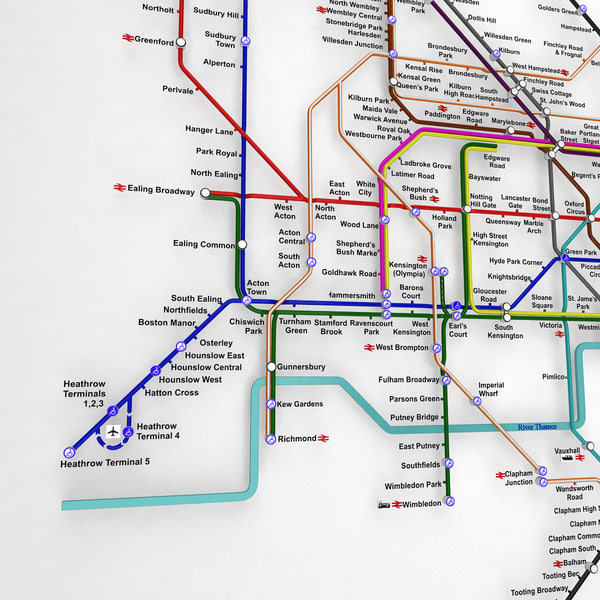 3d london underground model