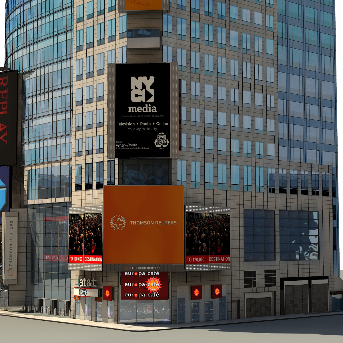 thomson reuters 3 square 3d max