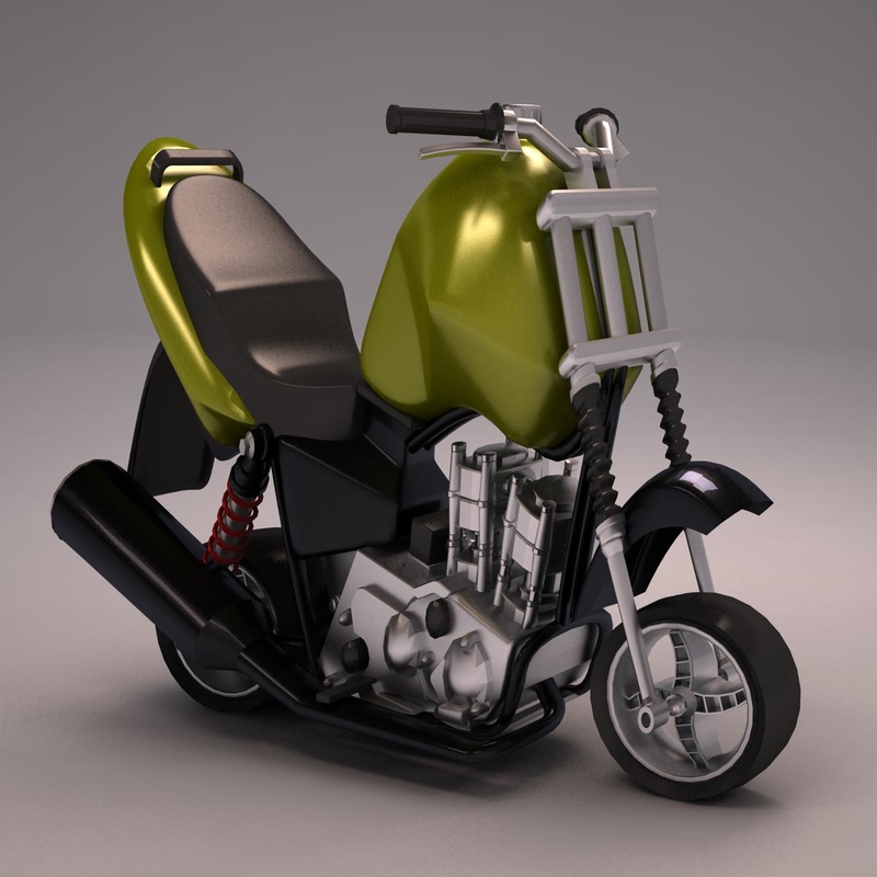 motorcycle 3 3d model