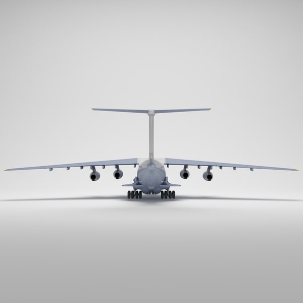 3d ilyushin il-76 plane
