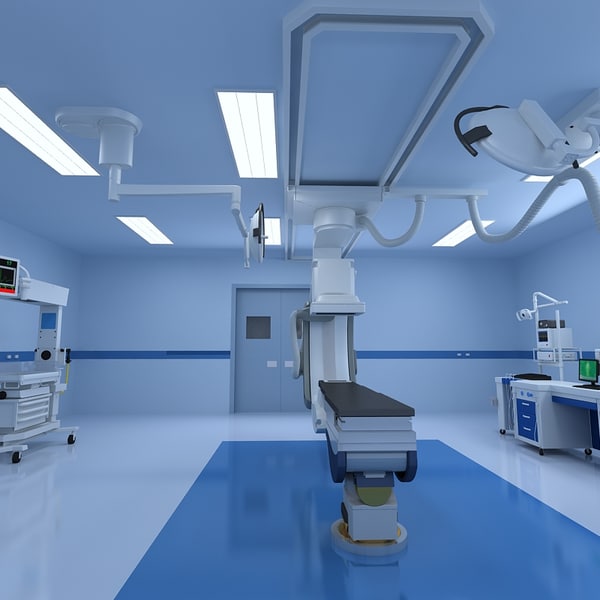 operating room 3d max