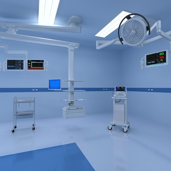 operating room 3d max