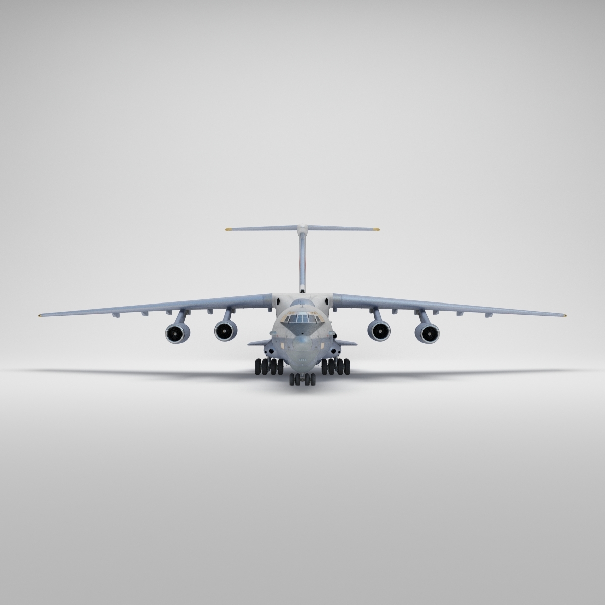 3d ilyushin il-76 plane