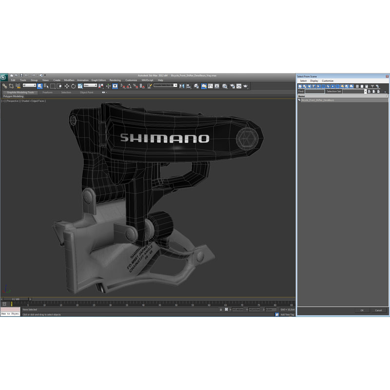3d model bicycle shifter derailleurs