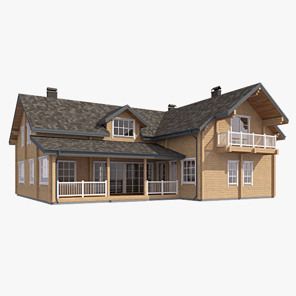 Log Cabin 3D Models for Download | TurboSquid