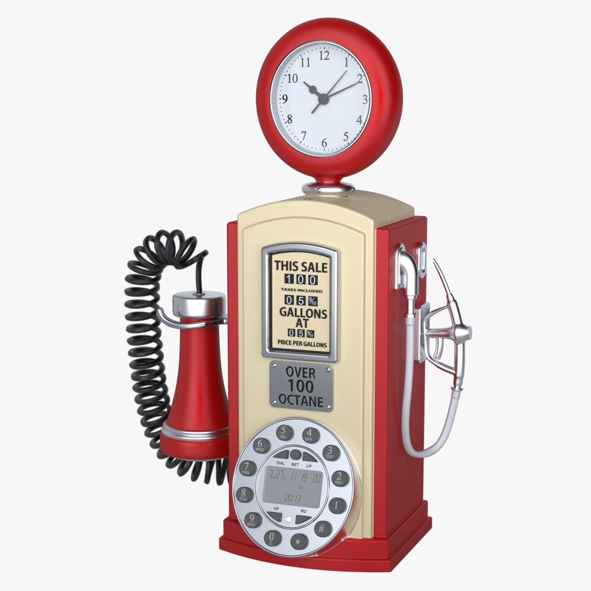 max photoreal gas station phone