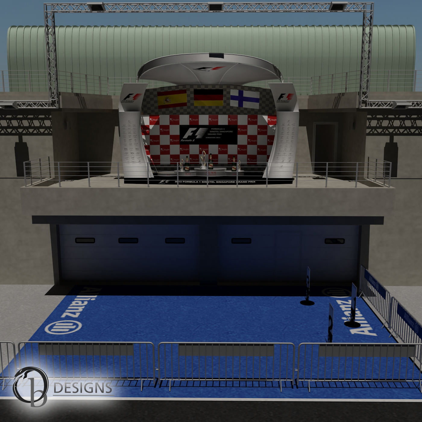 3d formula podium model