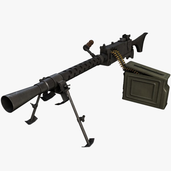 dshk heavy machine gun 3d lwo
