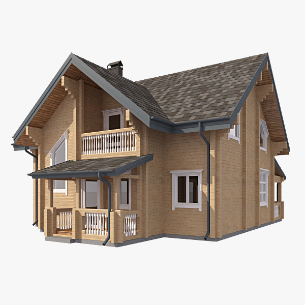 Log Cabin 3D Models for Download | TurboSquid
