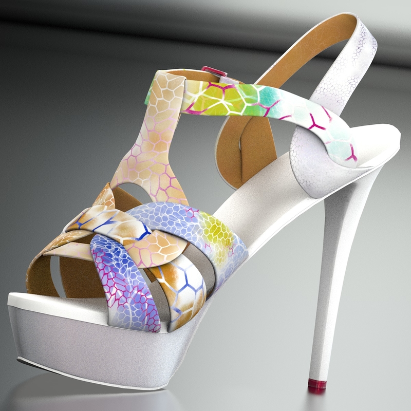 3d model girl shoes