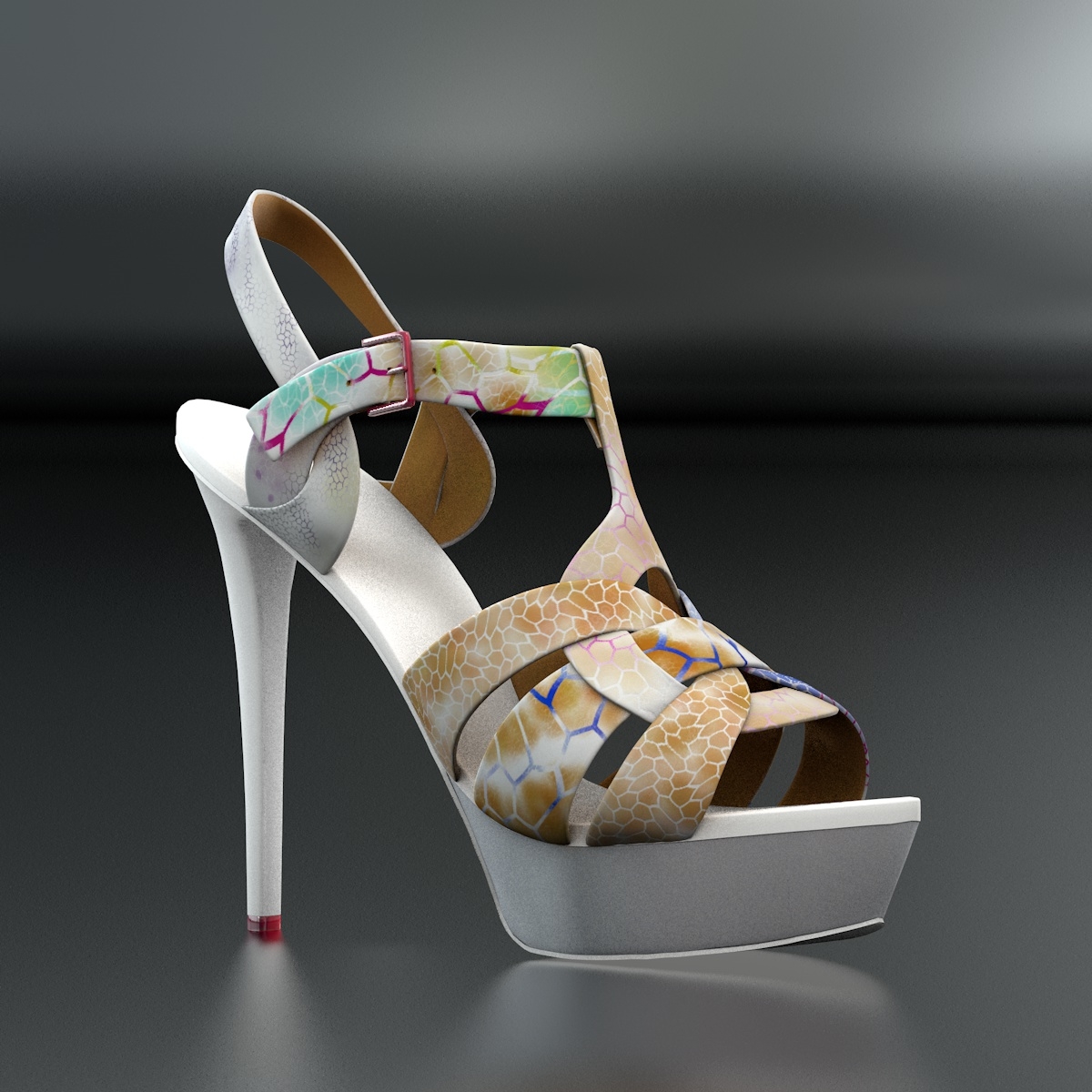 3d model girl shoes
