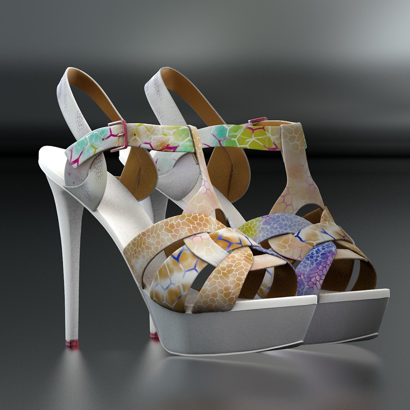 3d model girl shoes