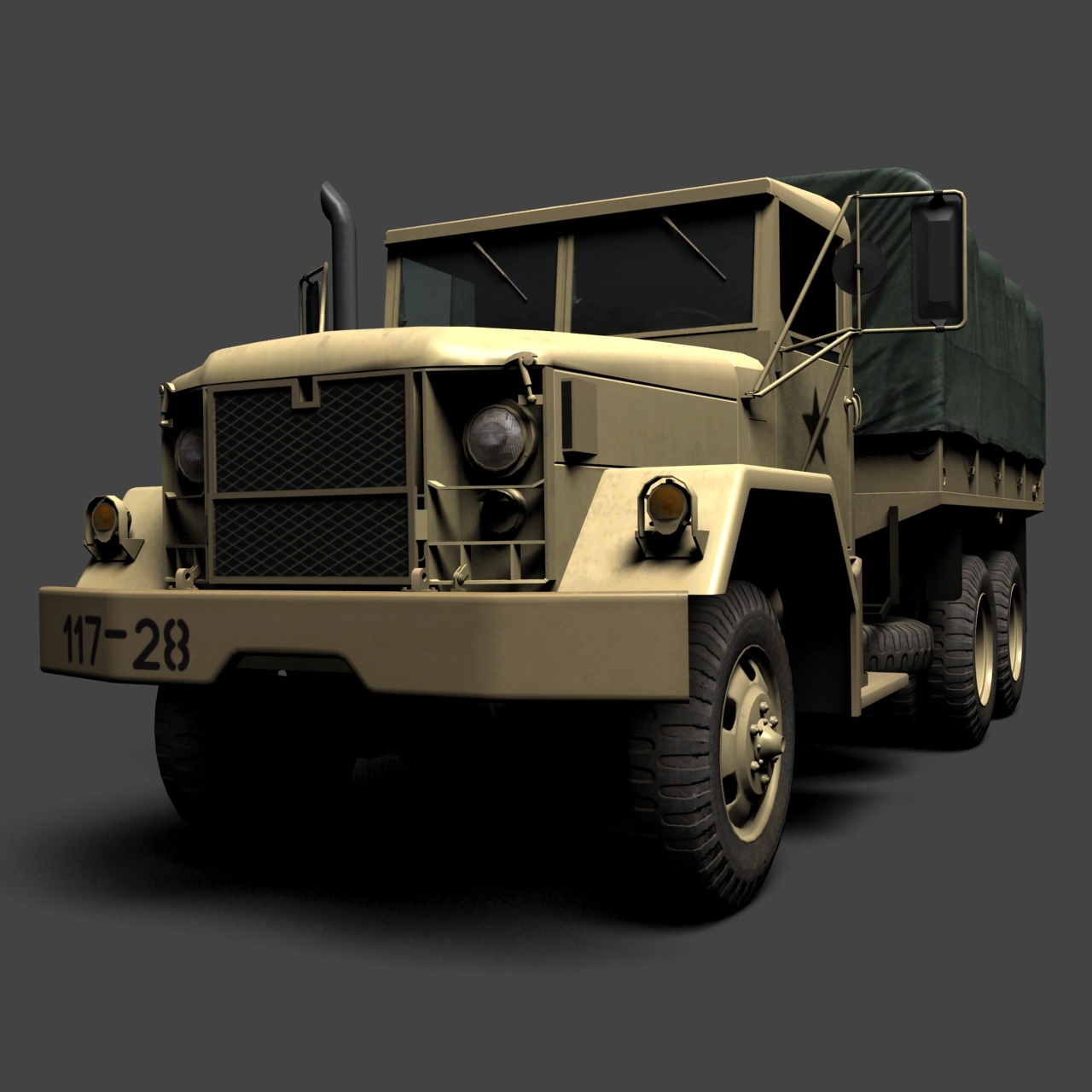 m35 cargo truck 3d max