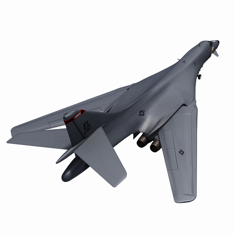 b-1b lancer usaf 3d model