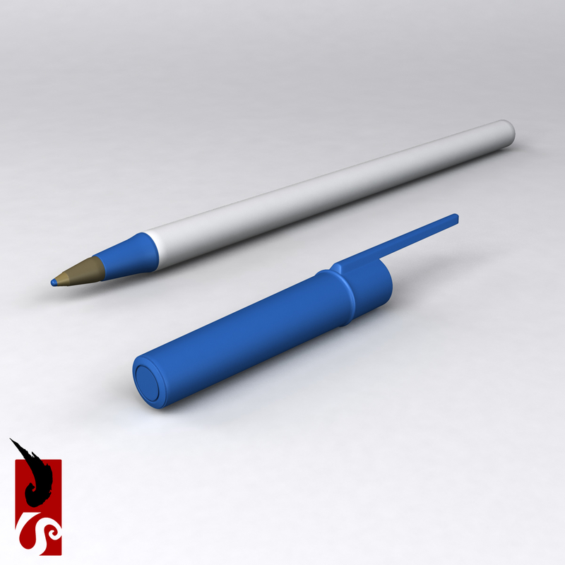 3d model of pen