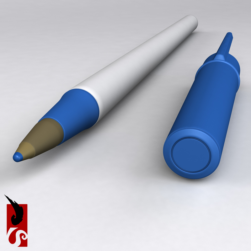 3d model of pen