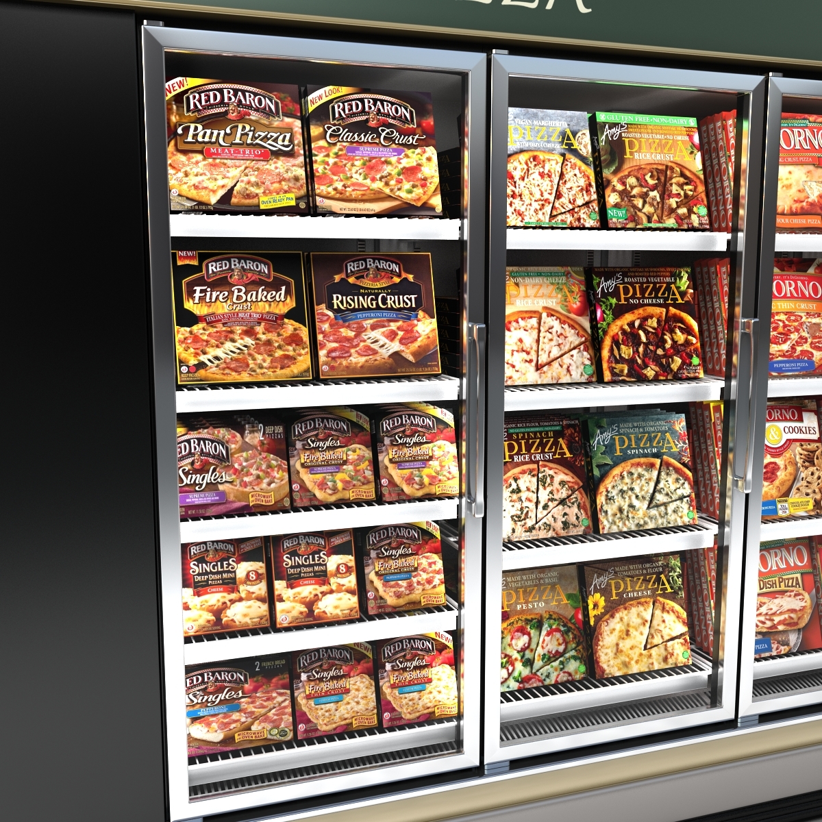frozen food cases model