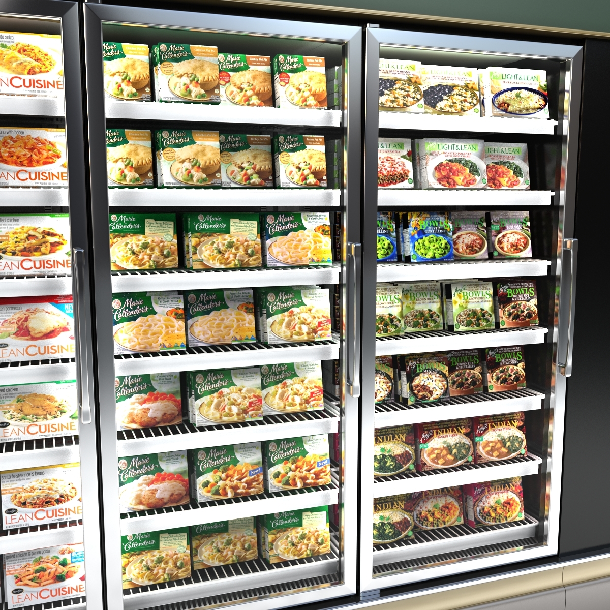 frozen food cases model