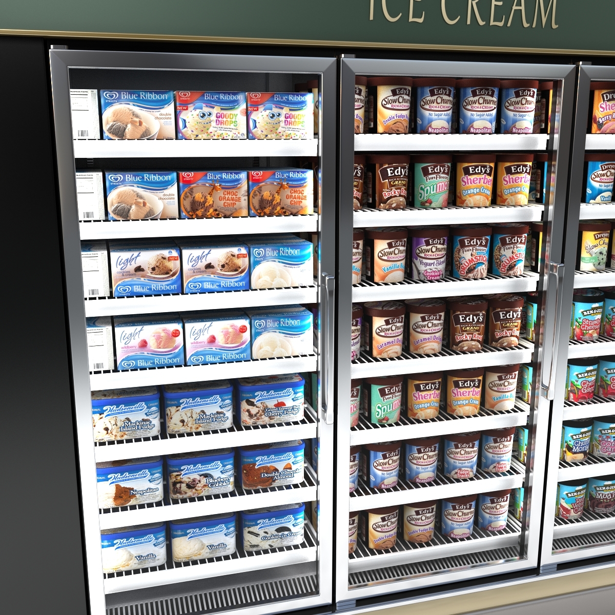 frozen food cases model