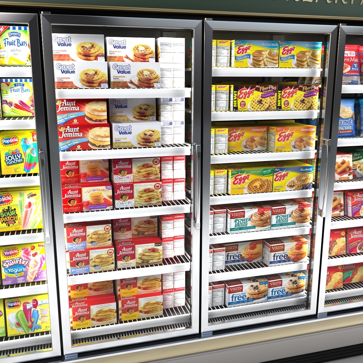 frozen food cases model