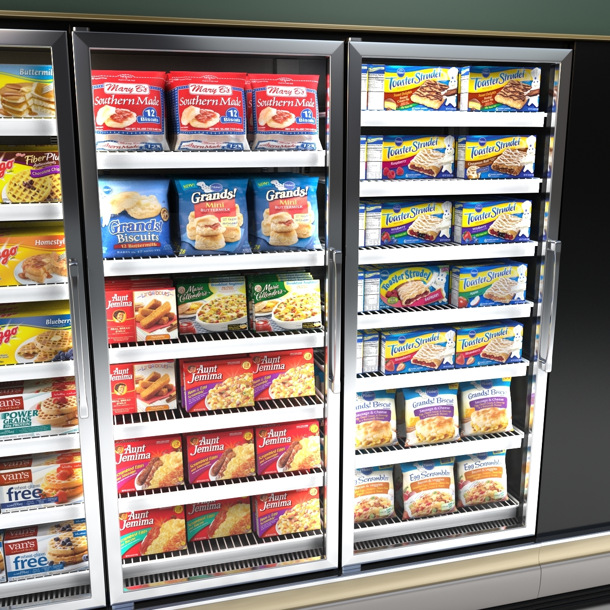 frozen food cases model