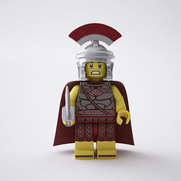 fbx rigged lego roman commander