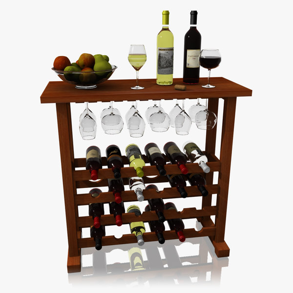 Wine Rack 3D Models for Download | TurboSquid