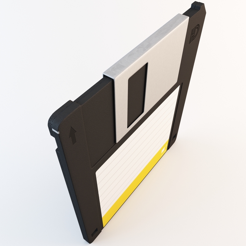 3d floppy disk model