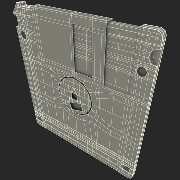 3d floppy disk model