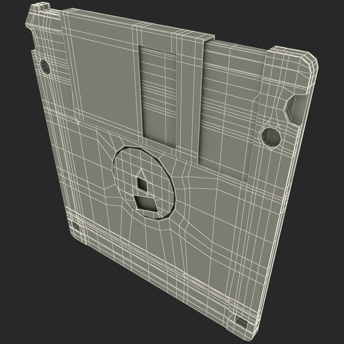 3d floppy disk model