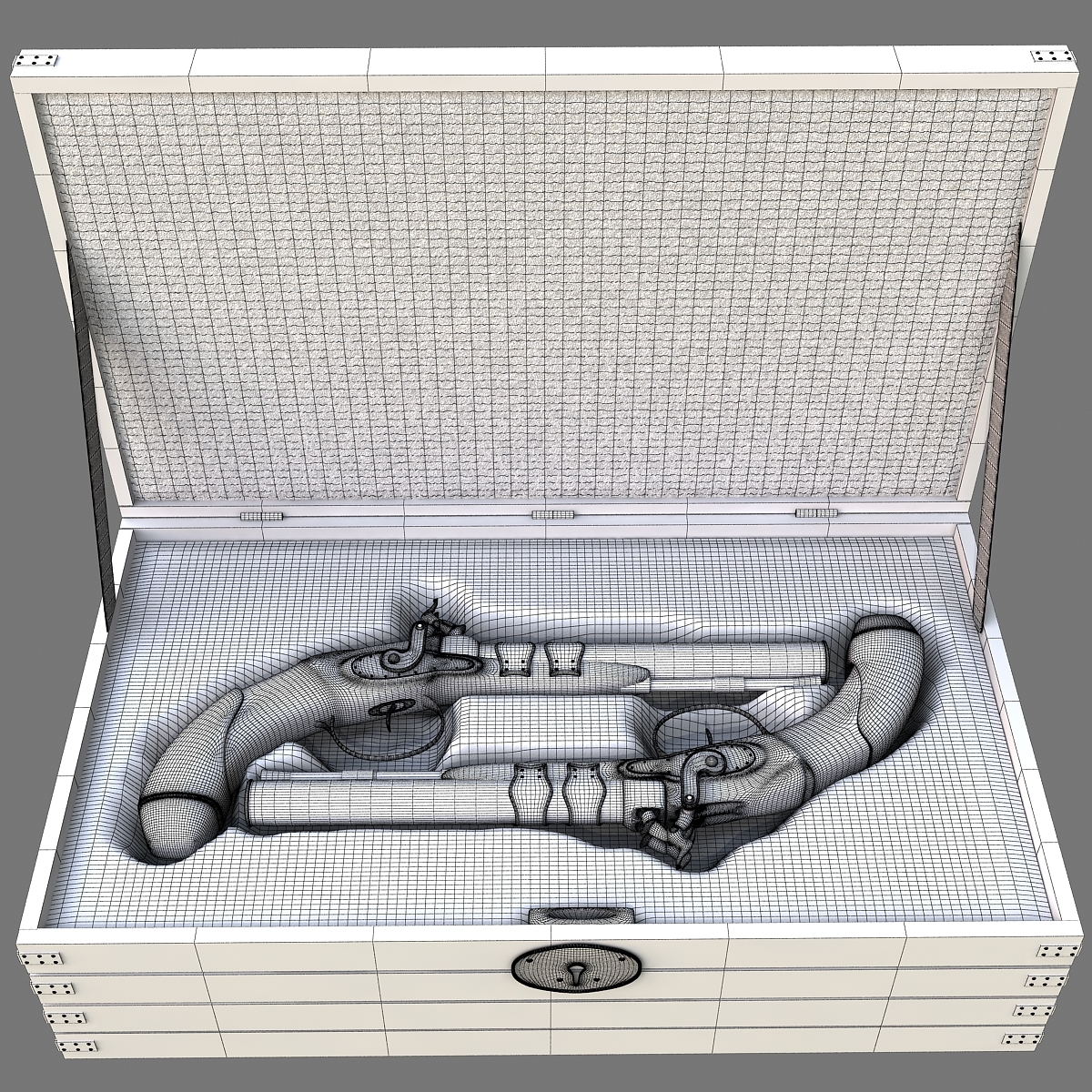 musket pistol 3d model