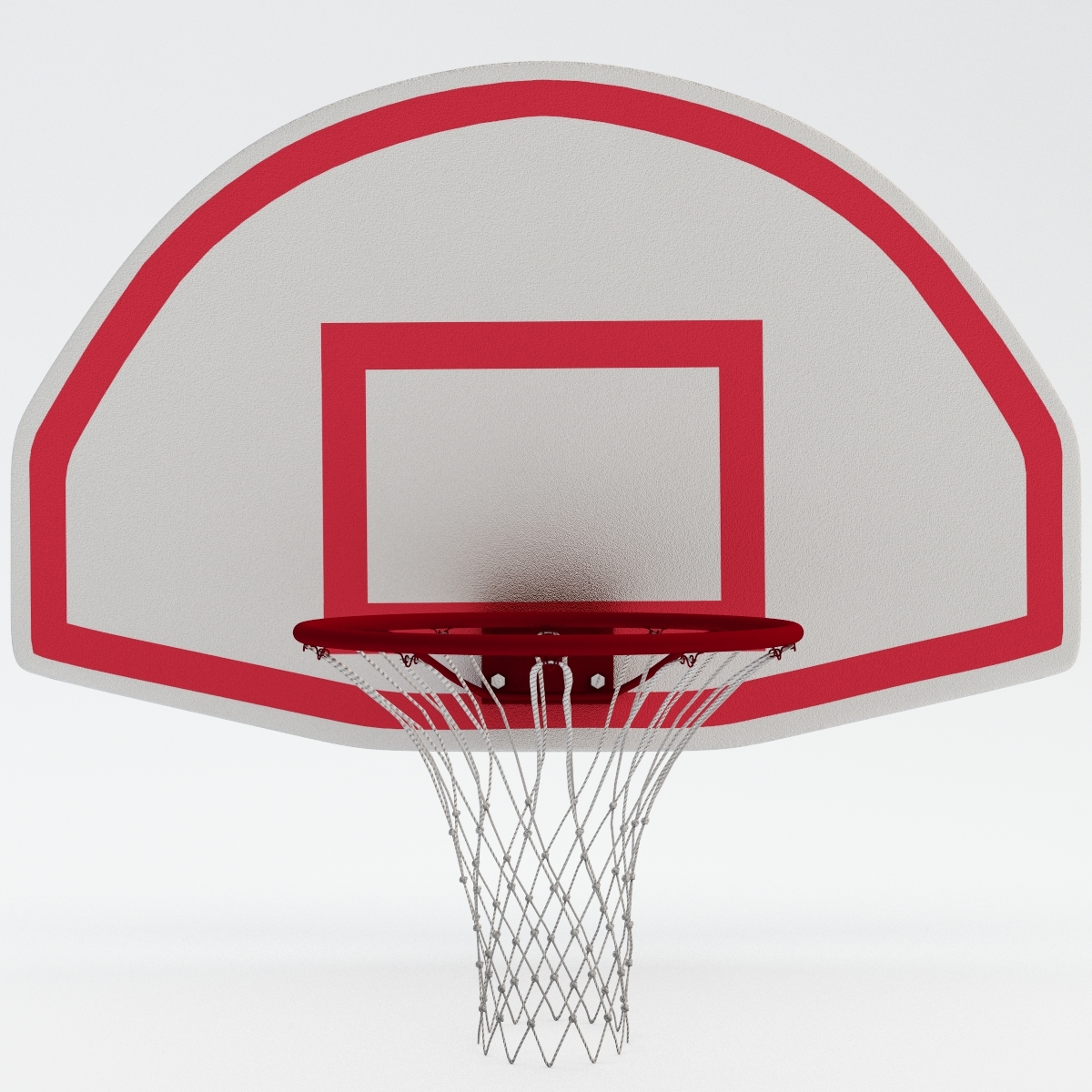 3ds Basketball Hoop Curved Backboard