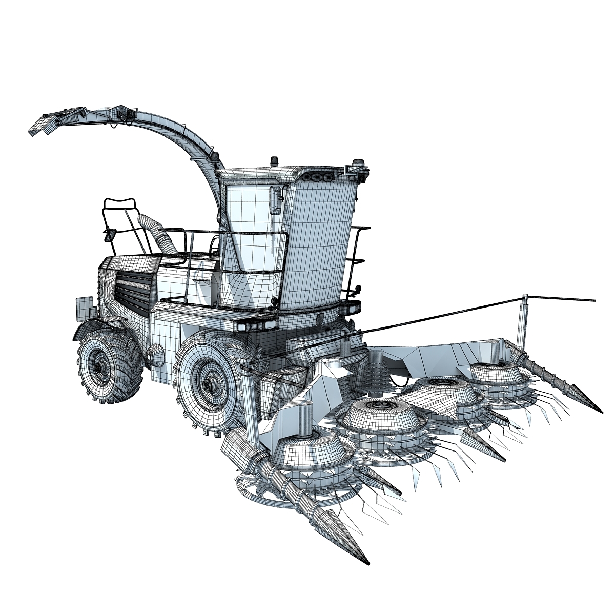 3d forage harvester model