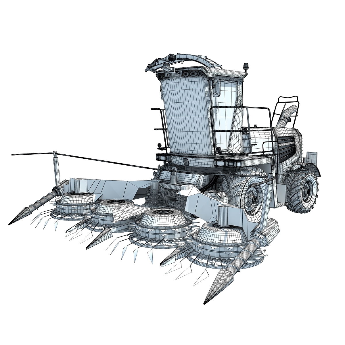 3d forage harvester model