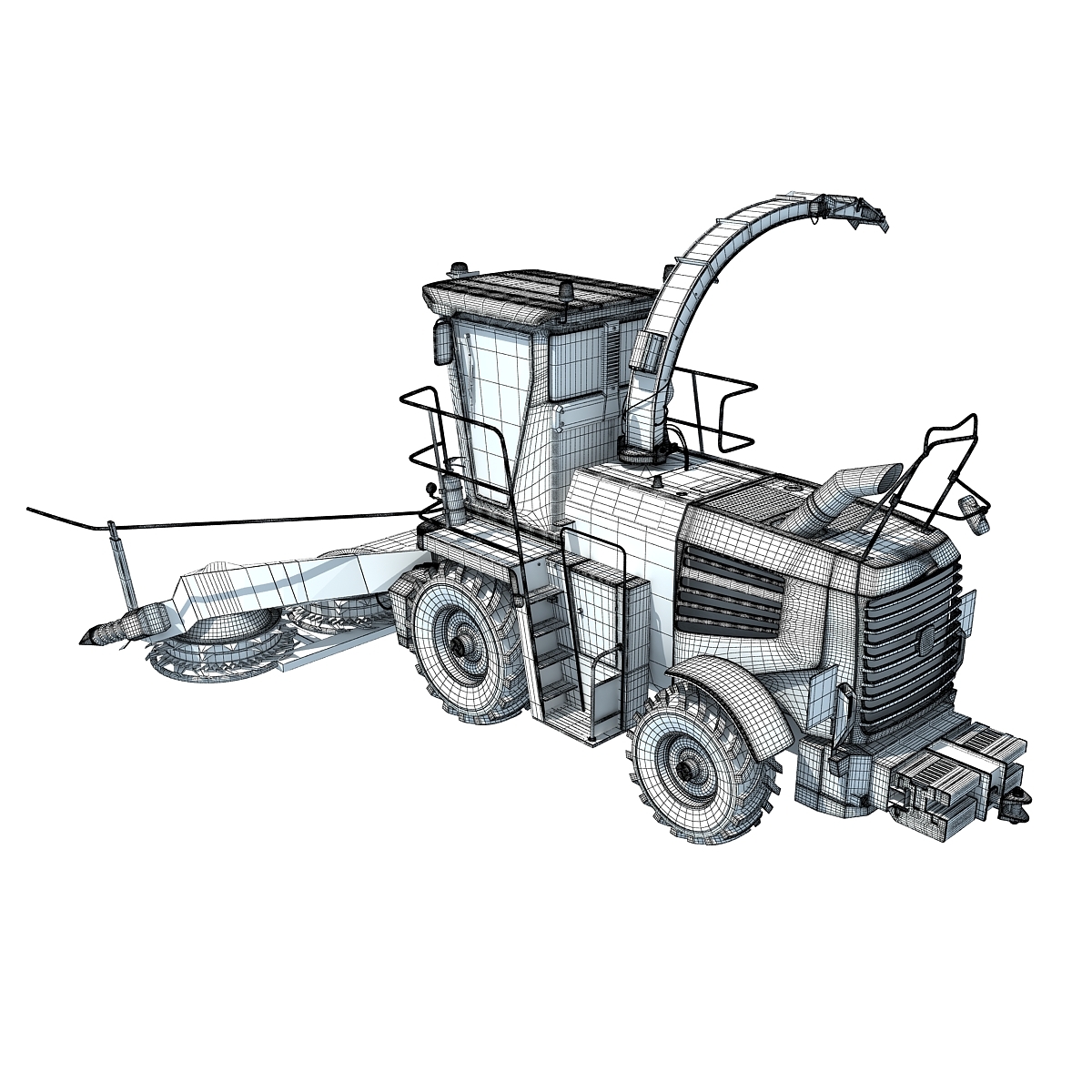 3d forage harvester model