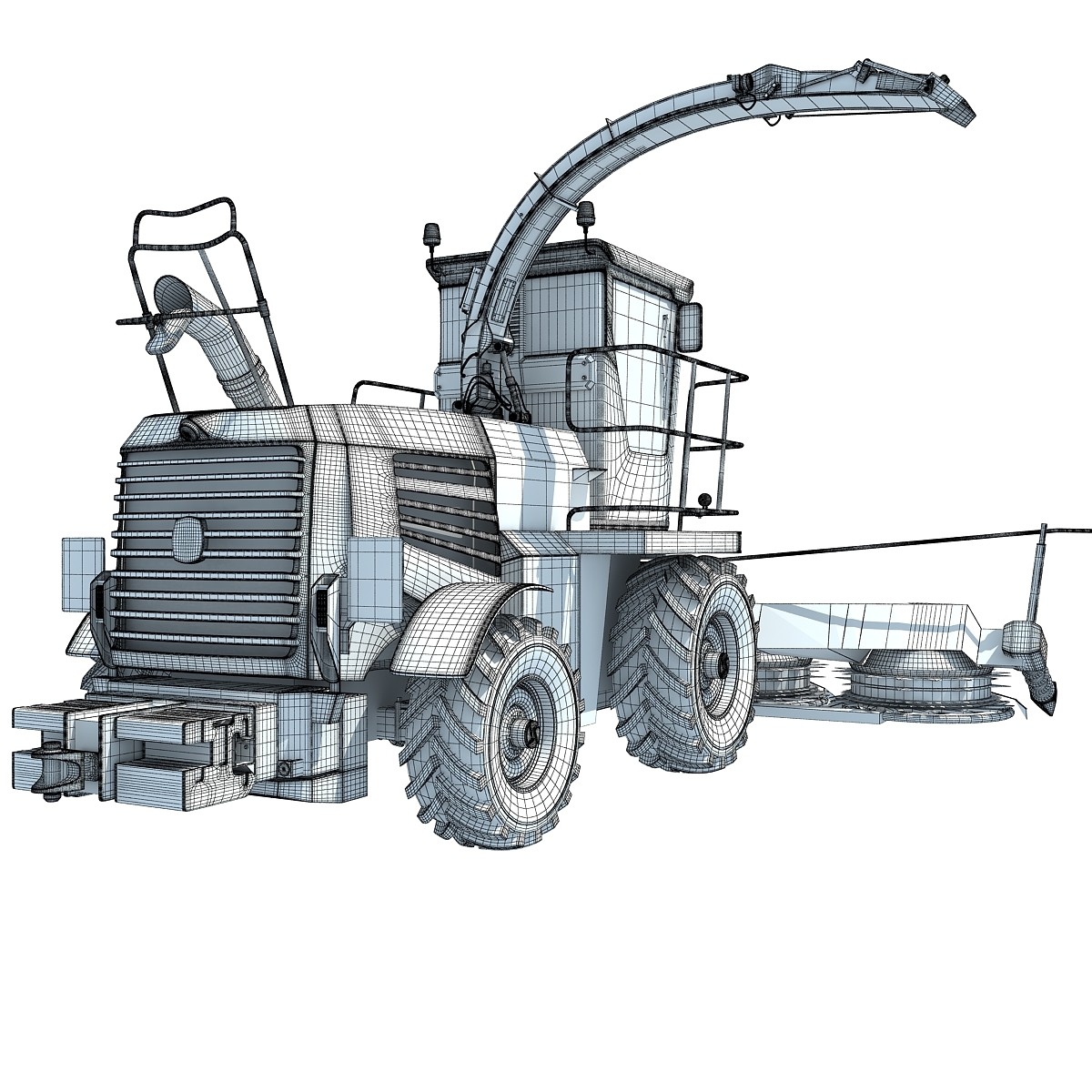 3d forage harvester model