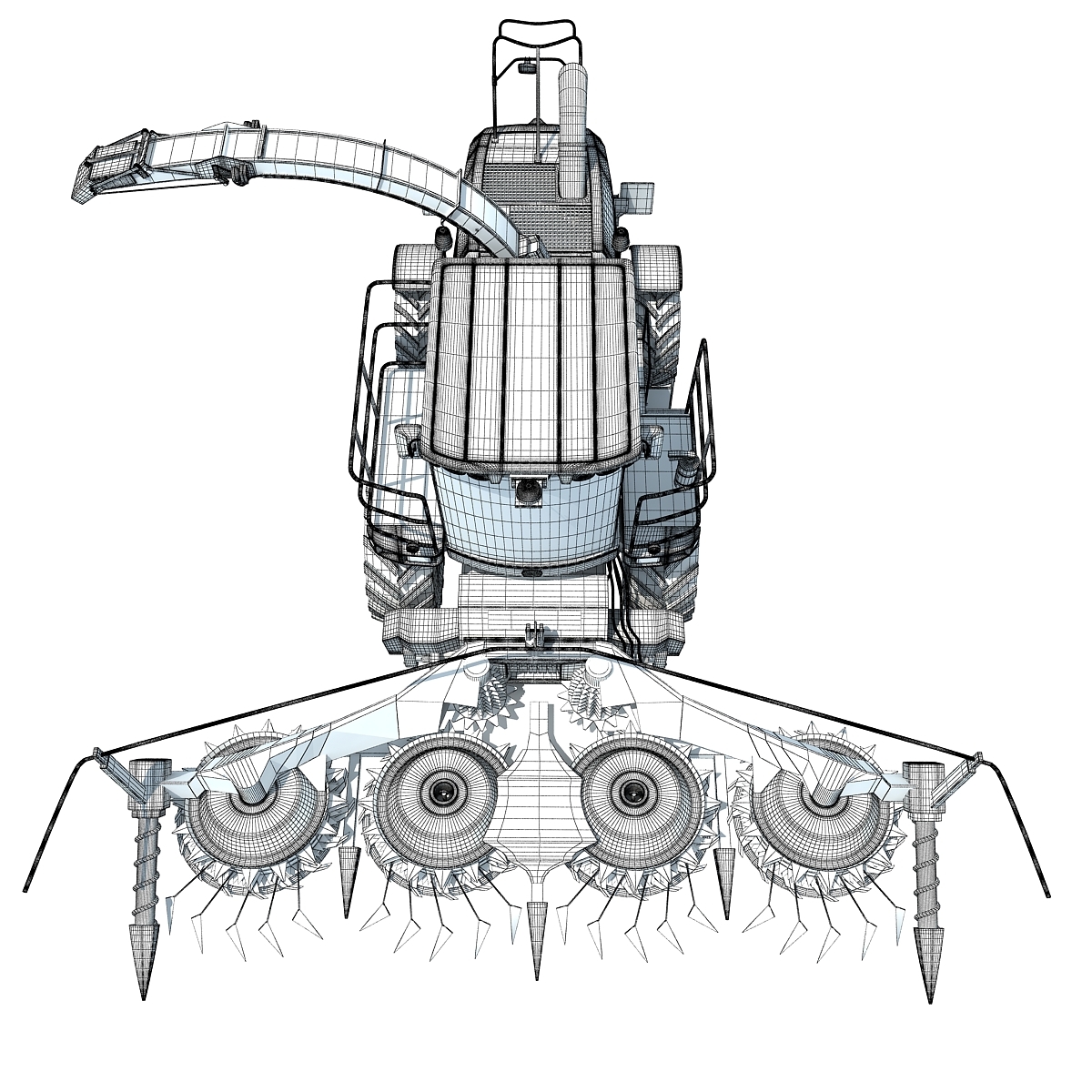 3d forage harvester model