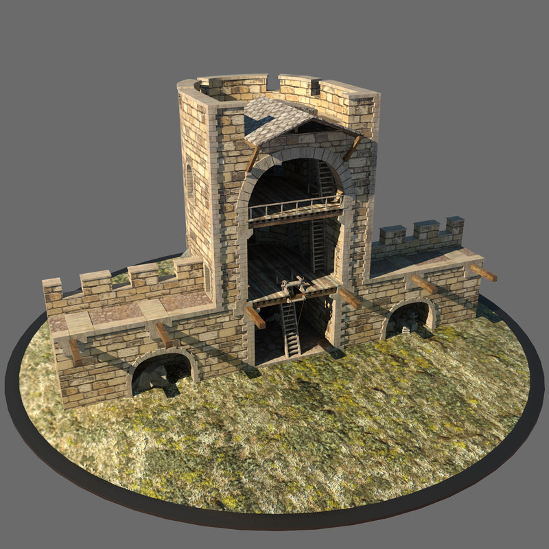 medieval tower 3d model