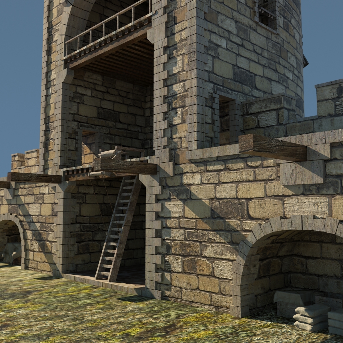 medieval tower 3d model