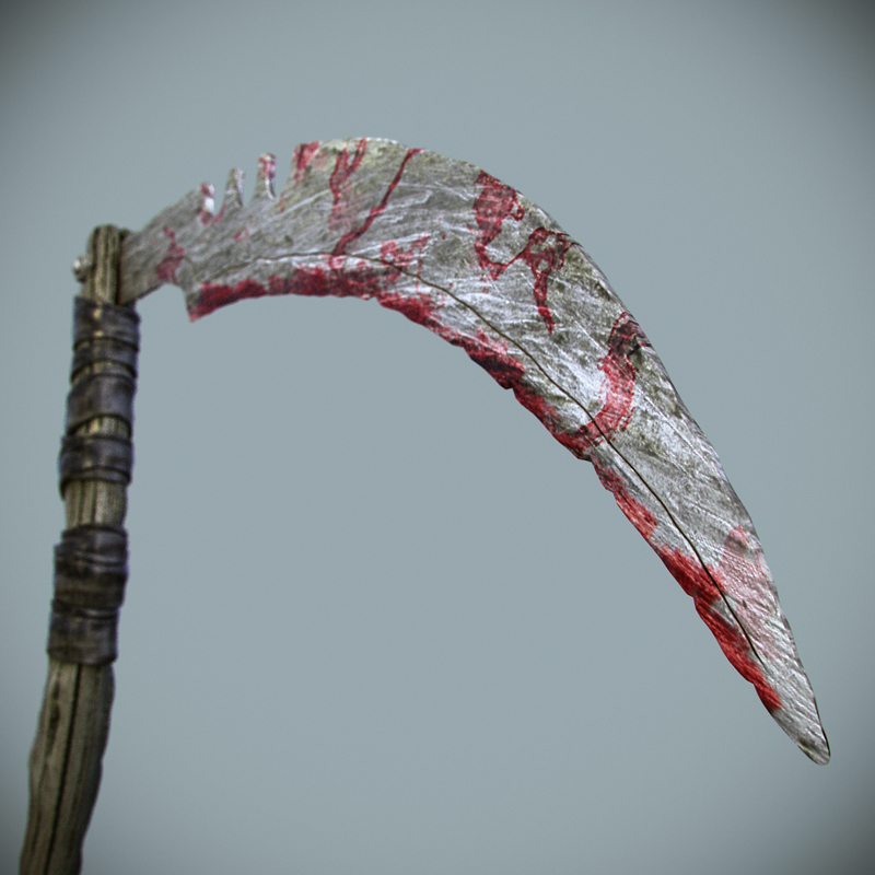 3ds max ancient combat scythe