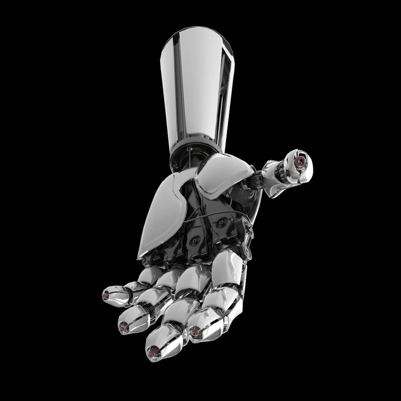 robot hand c4d