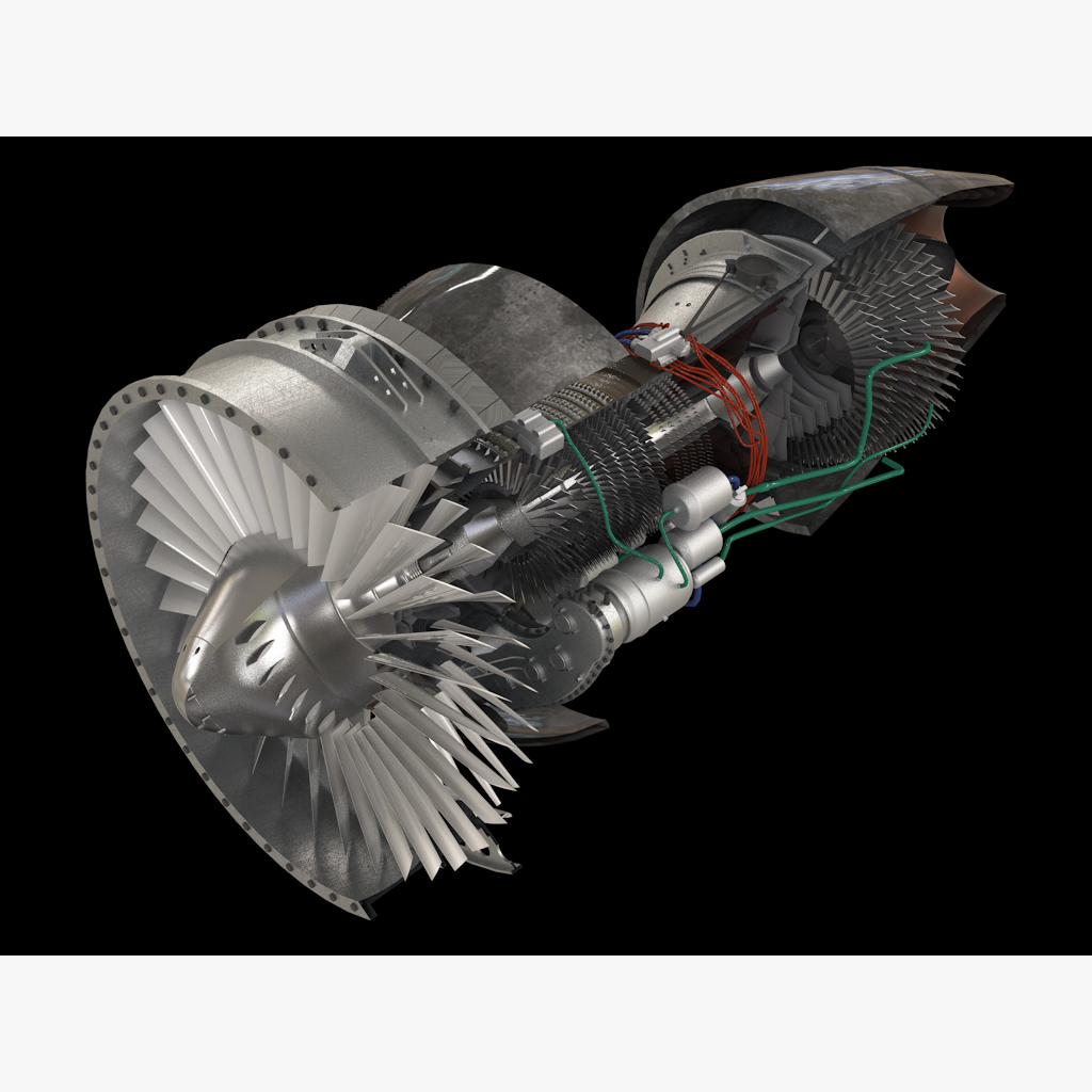 a10 tf-134 engine 3d 3ds