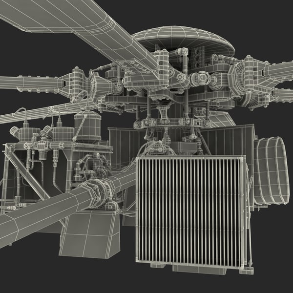 3d model helicopter engine