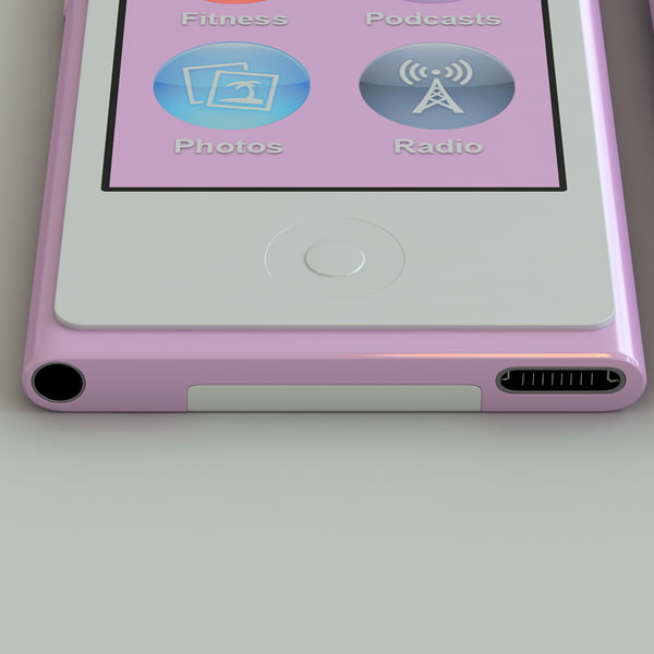 3d generation pink ipod nano model