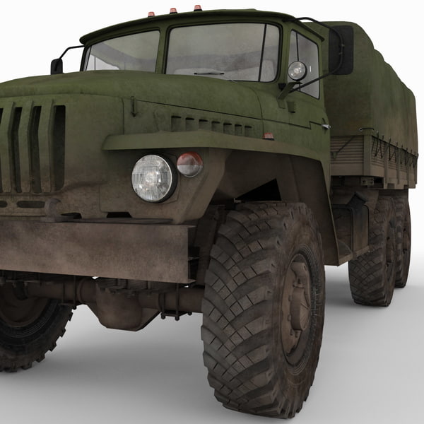 3ds max russian army 6x6 truck