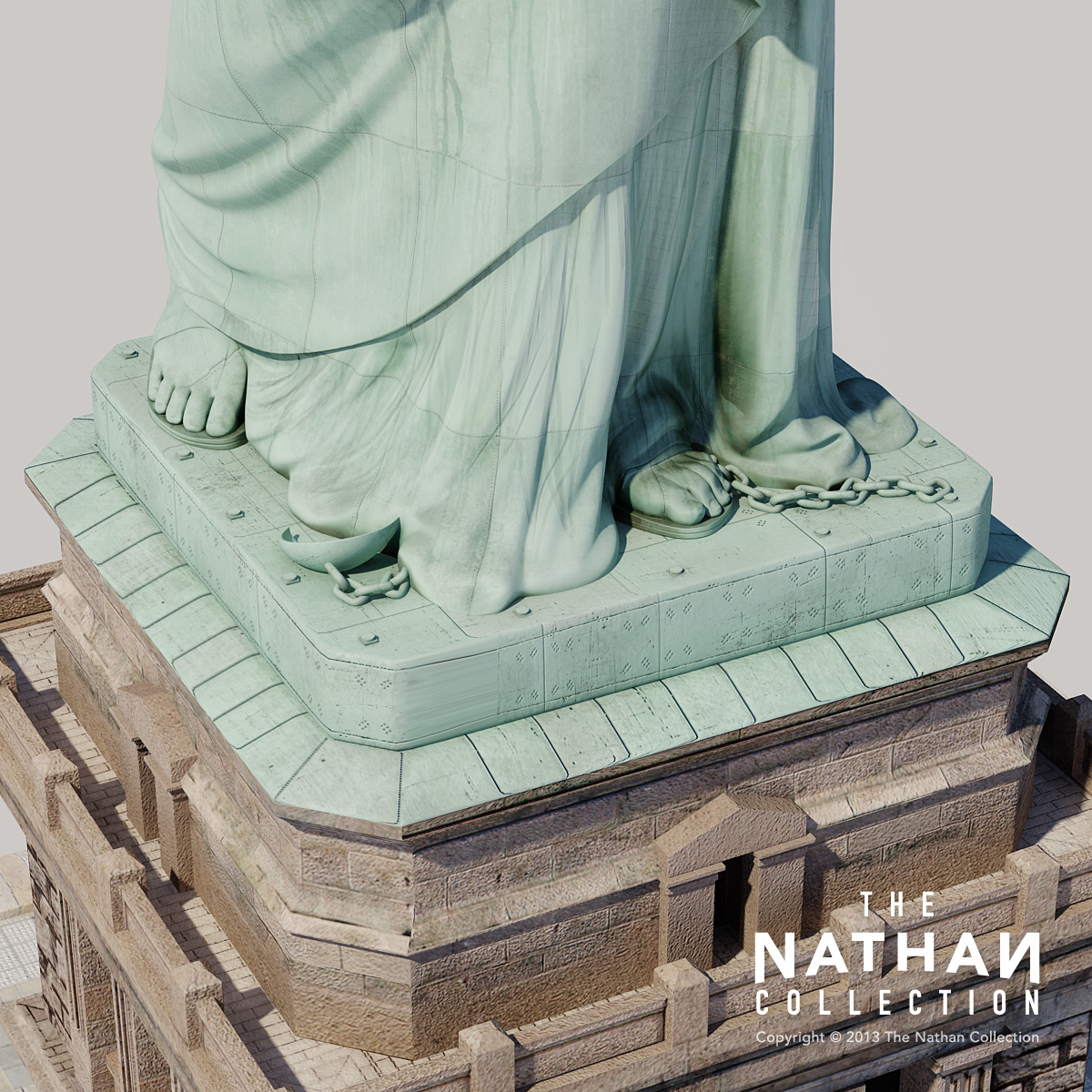 3d model of statue liberty