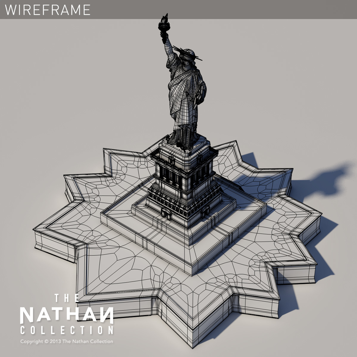 3d model of statue liberty